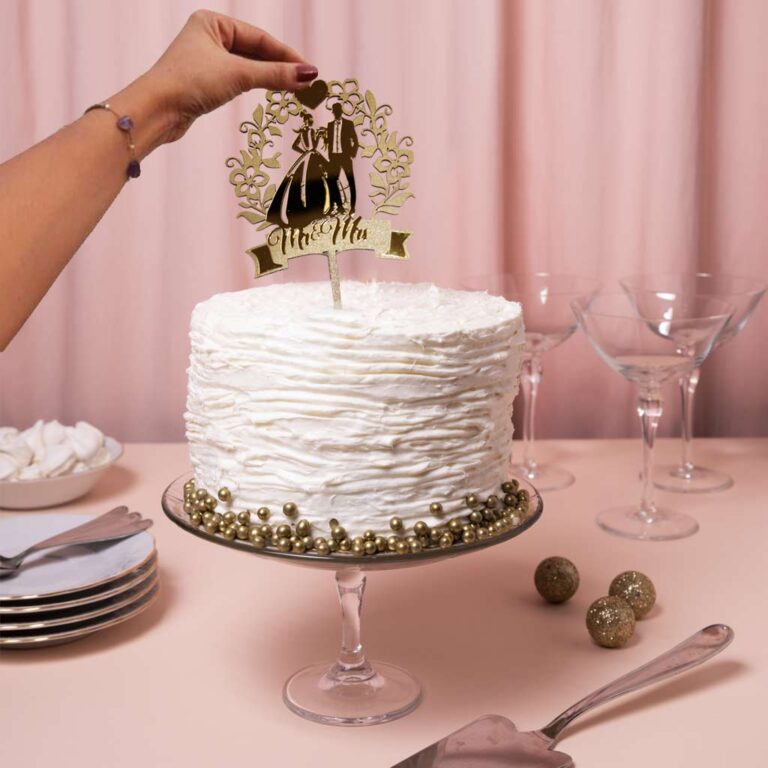 Topper Cake Personnalisé | Bois & Acrylique -- Anniversaire, Mariage ...
